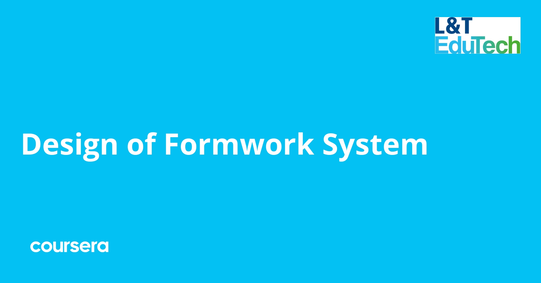 Design of Formwork System | Coursera
