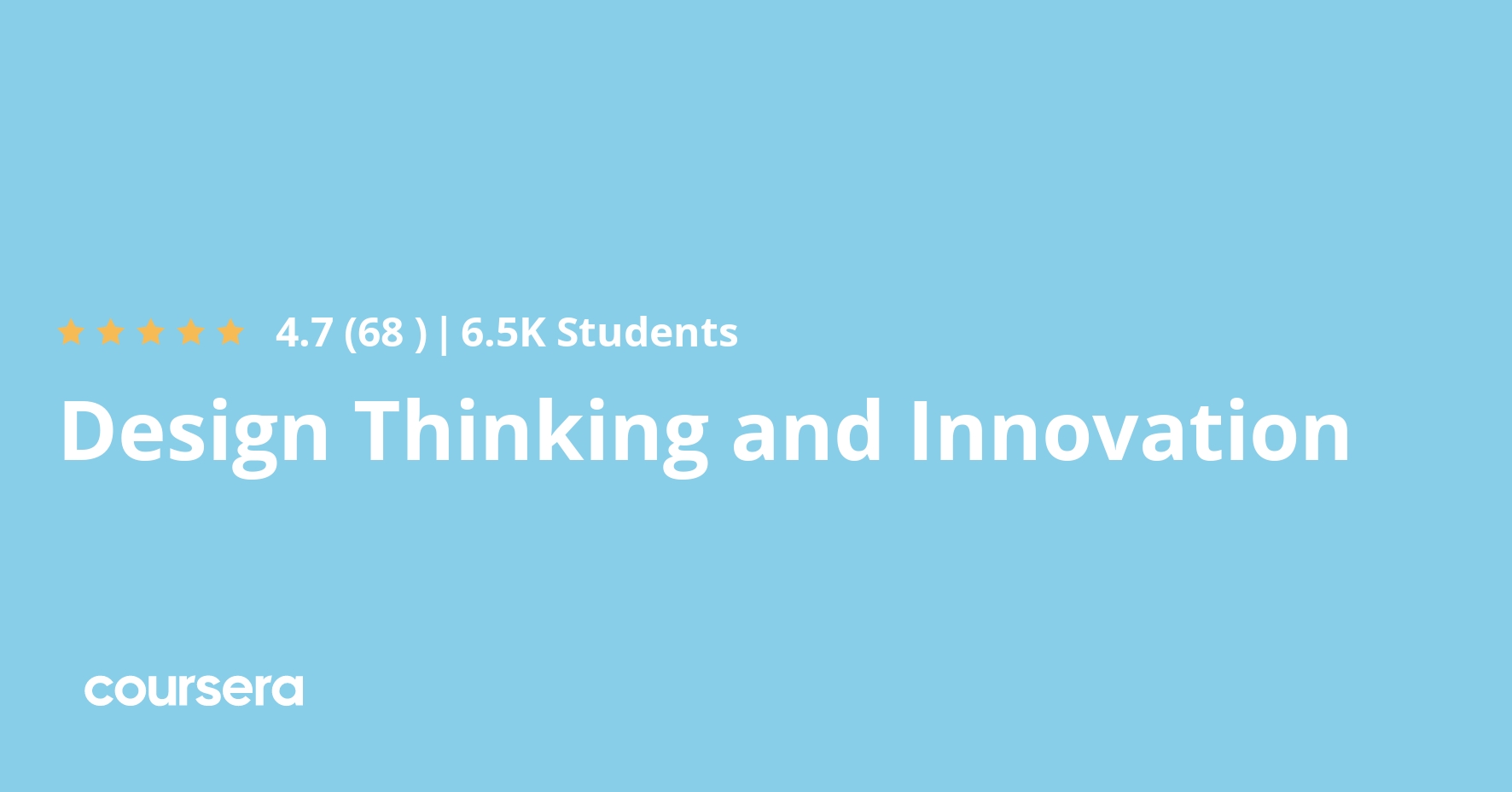 Design Thinking and Innovation | Coursera