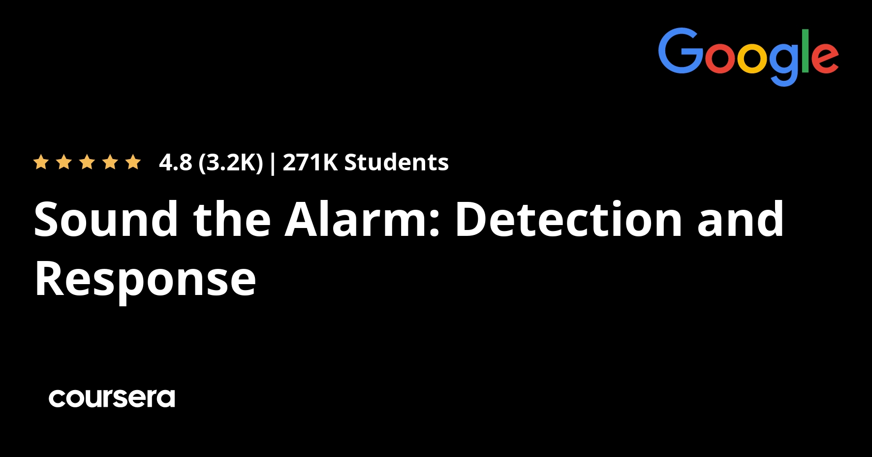 Sound The Alarm Detection And Response Coursera