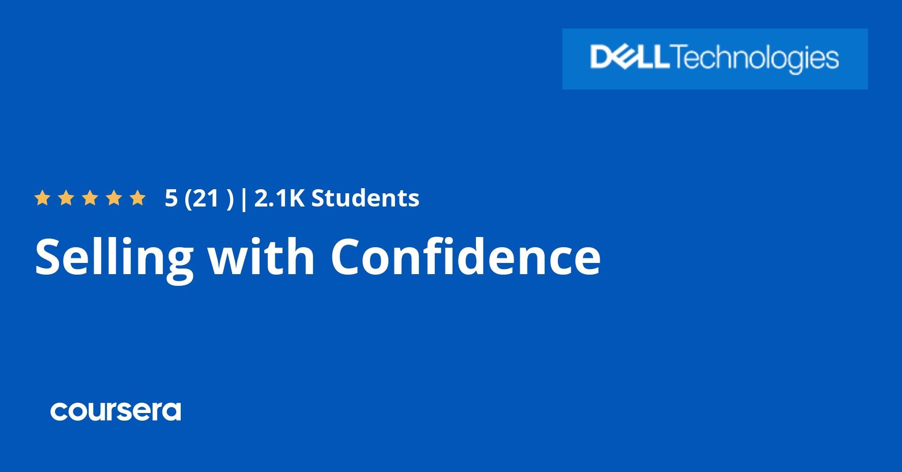 Selling with Confidence | Coursera