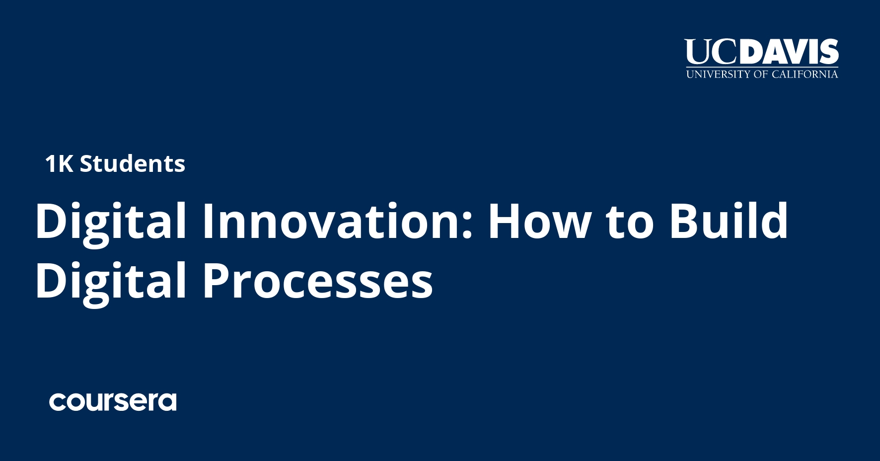 Digital Innovation: How to Build Digital Processes | Coursera