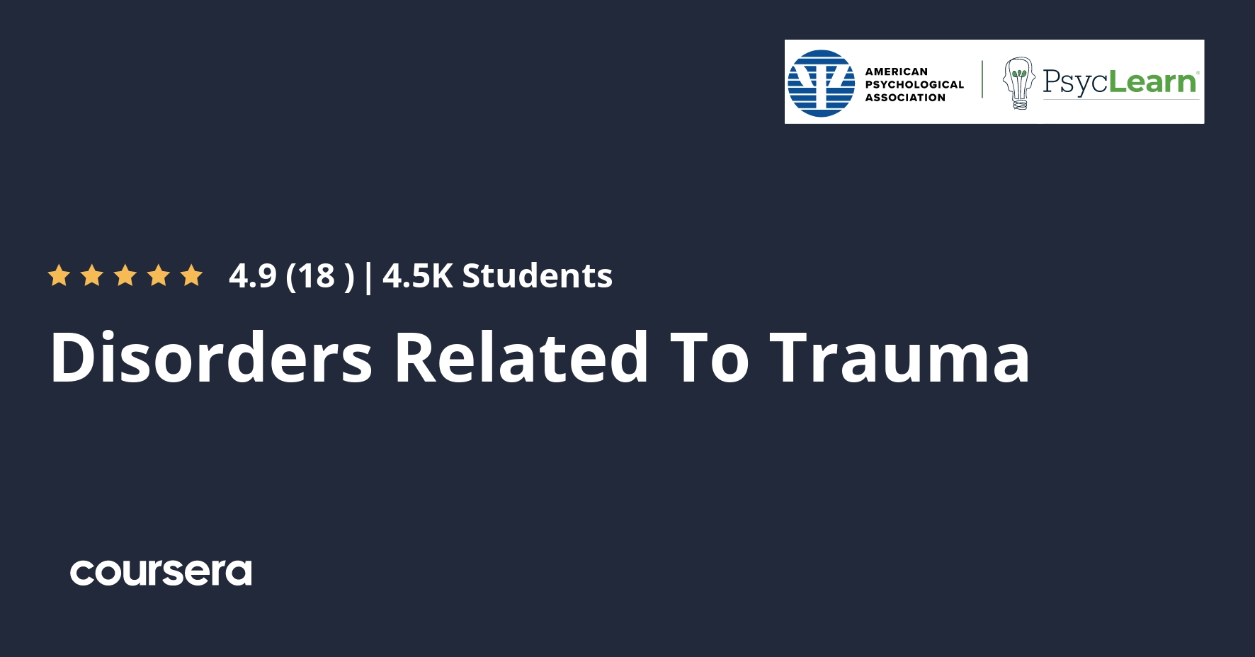 Disorders Related To Trauma | Coursera