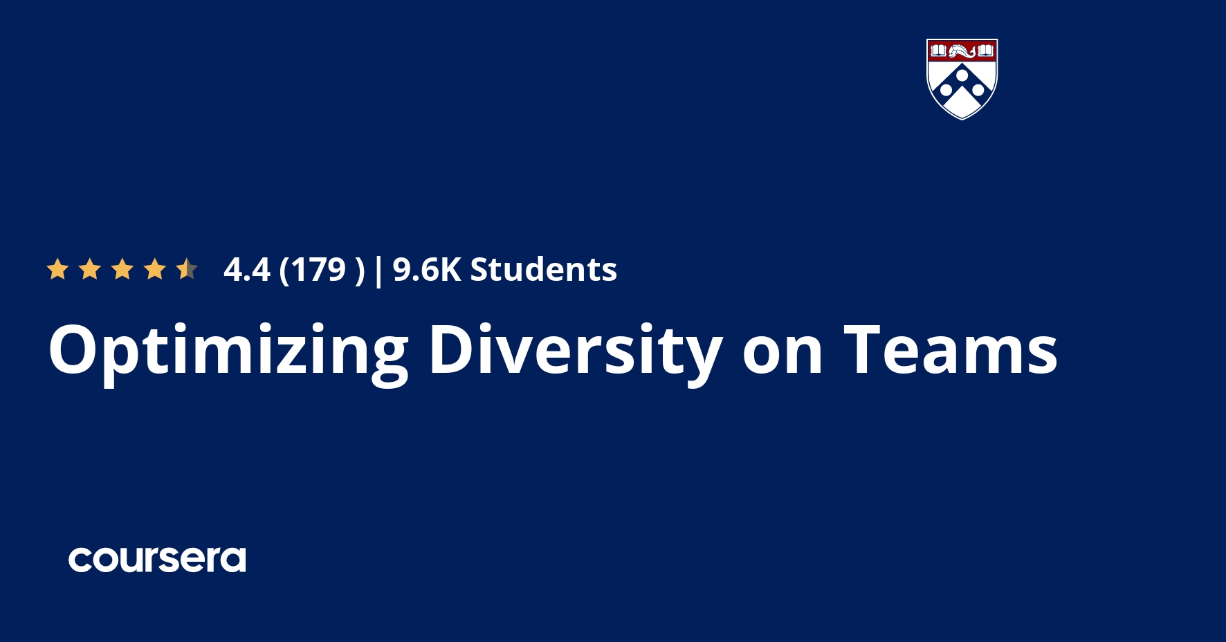 Optimizing Diversity on Teams | Coursera