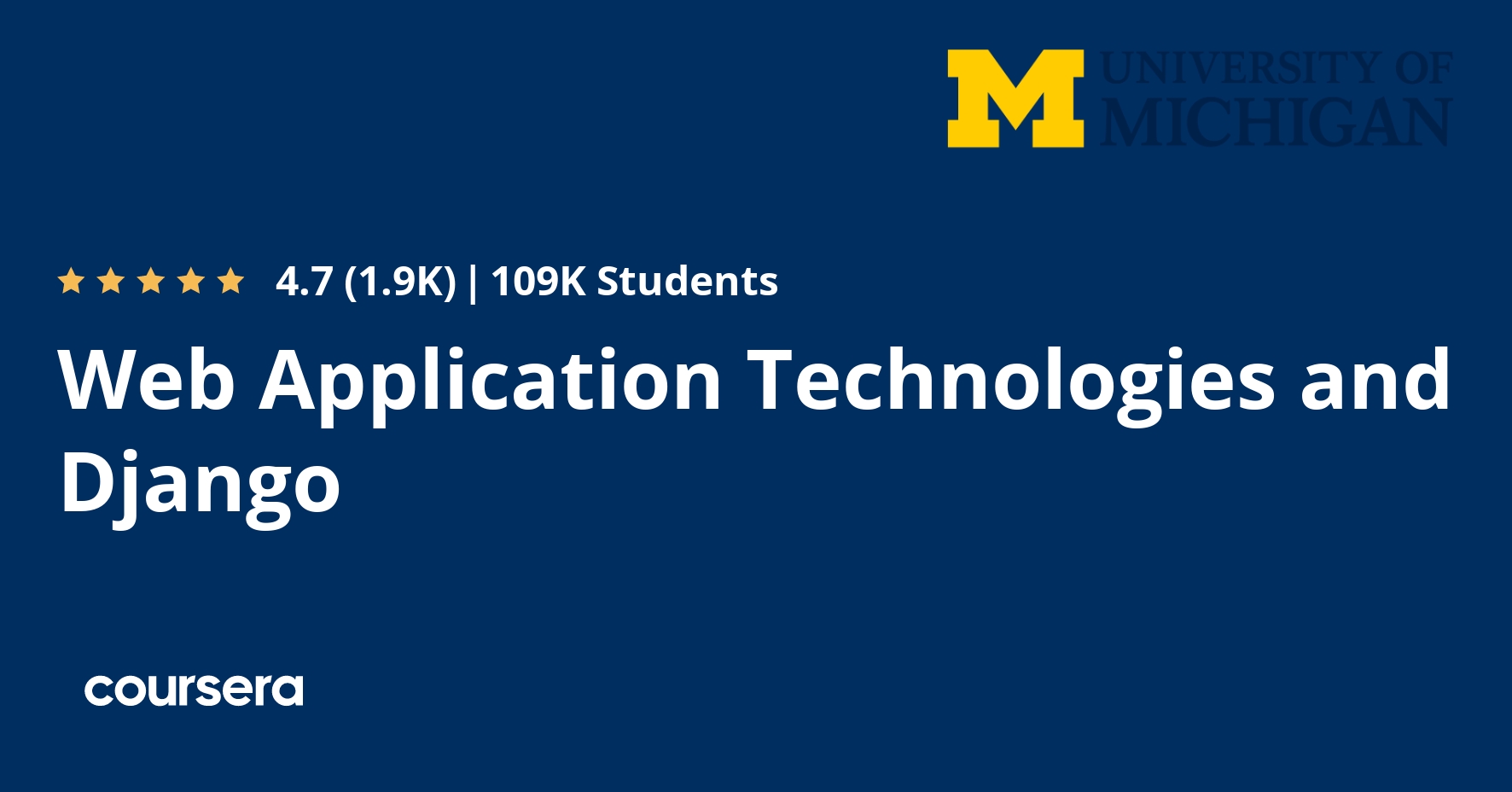 Web Application Technologies and Django | Coursera