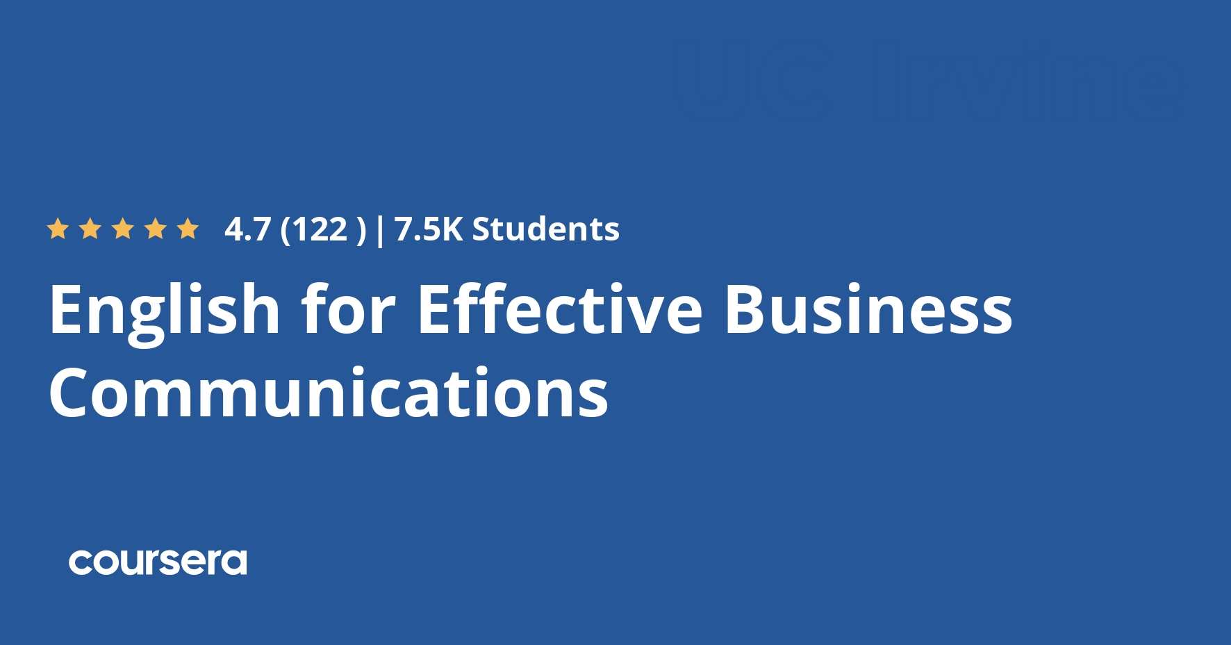 English for Effective Business Communications | Coursera