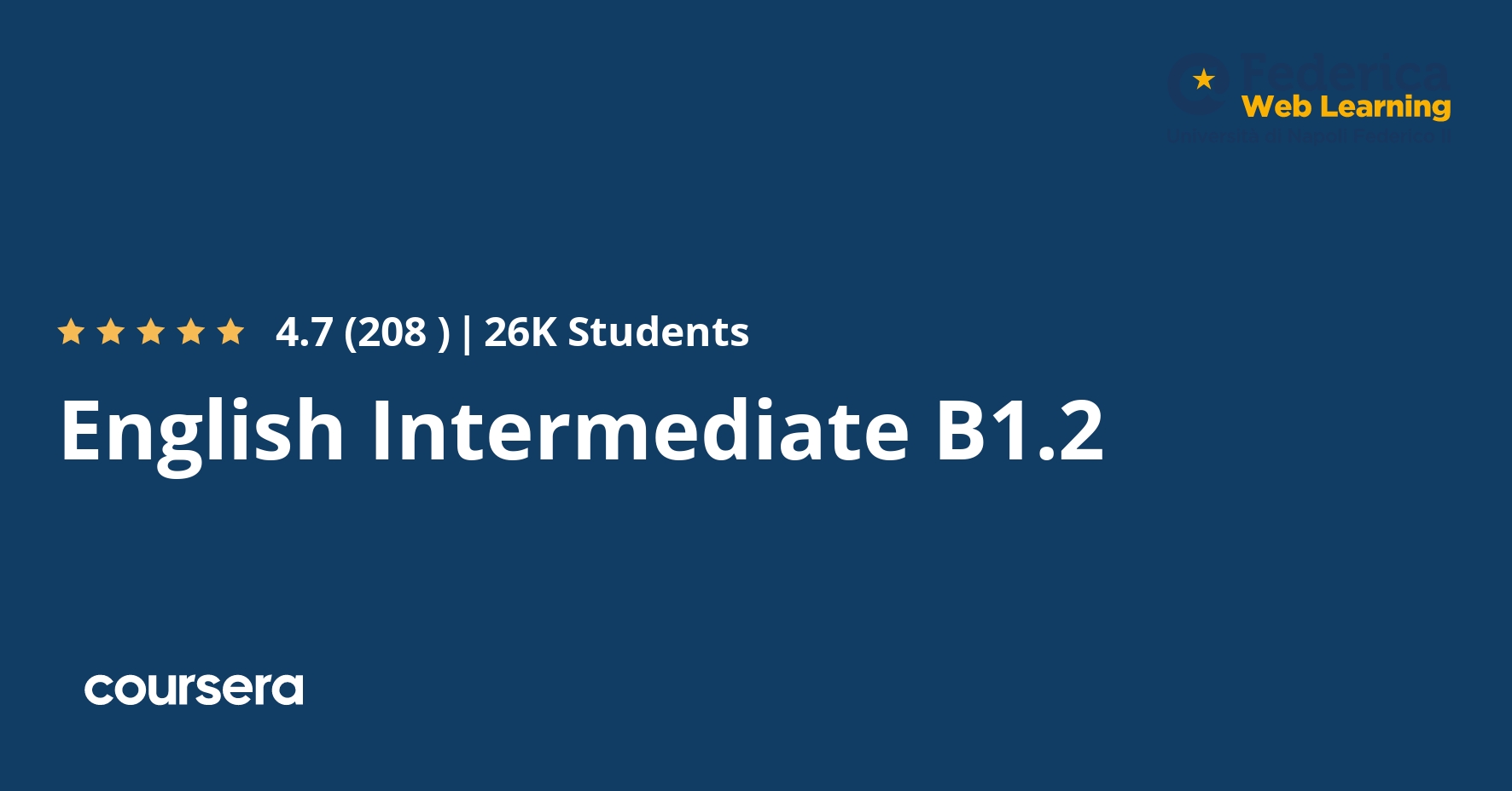 English Intermediate B1.2 | Coursera