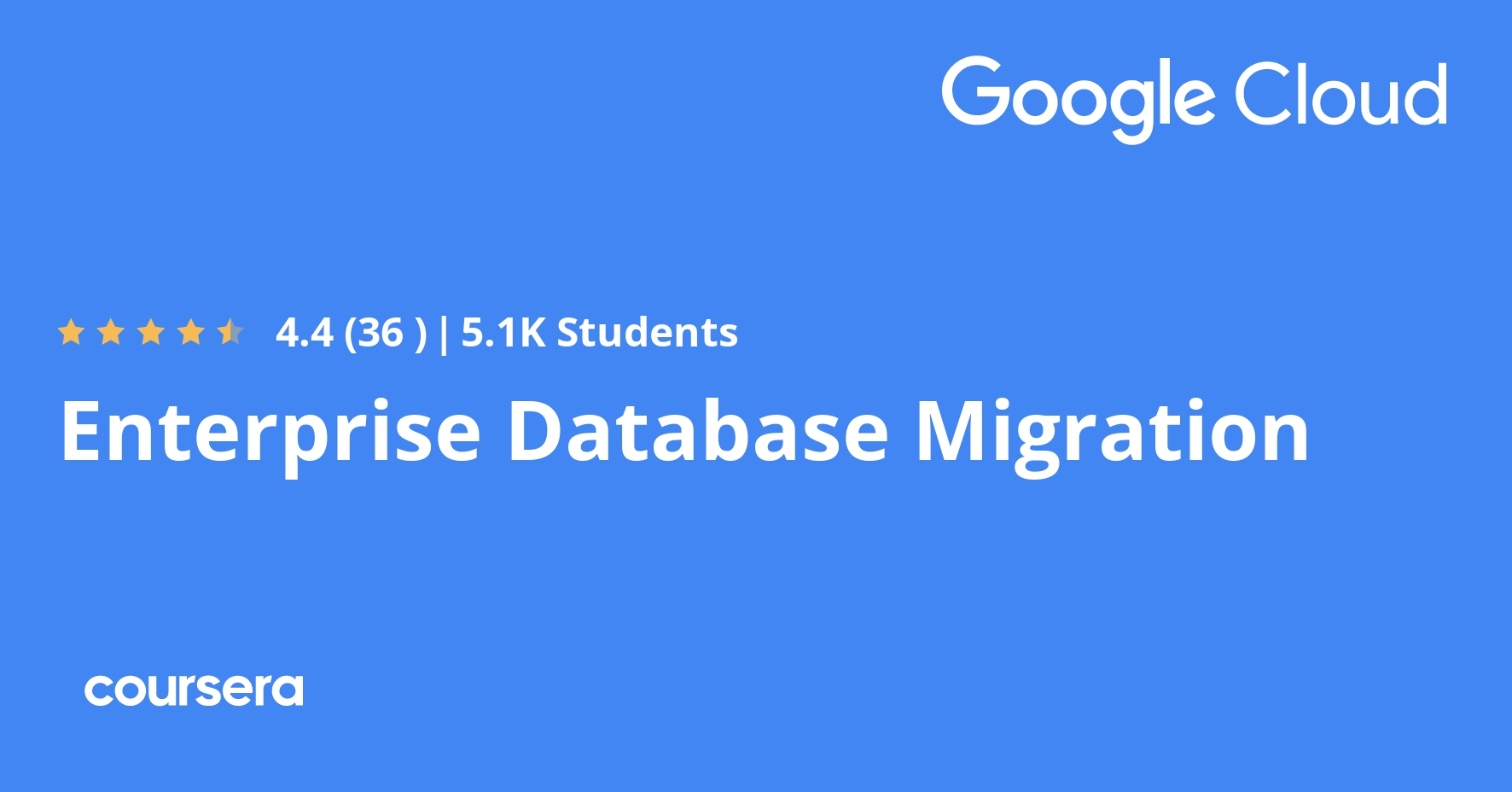 Enterprise Database Migration | Coursera