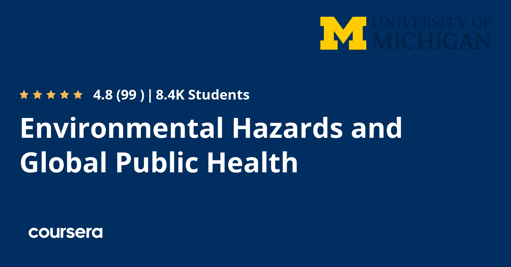 Environmental Hazards and Global Public Health | Coursera
