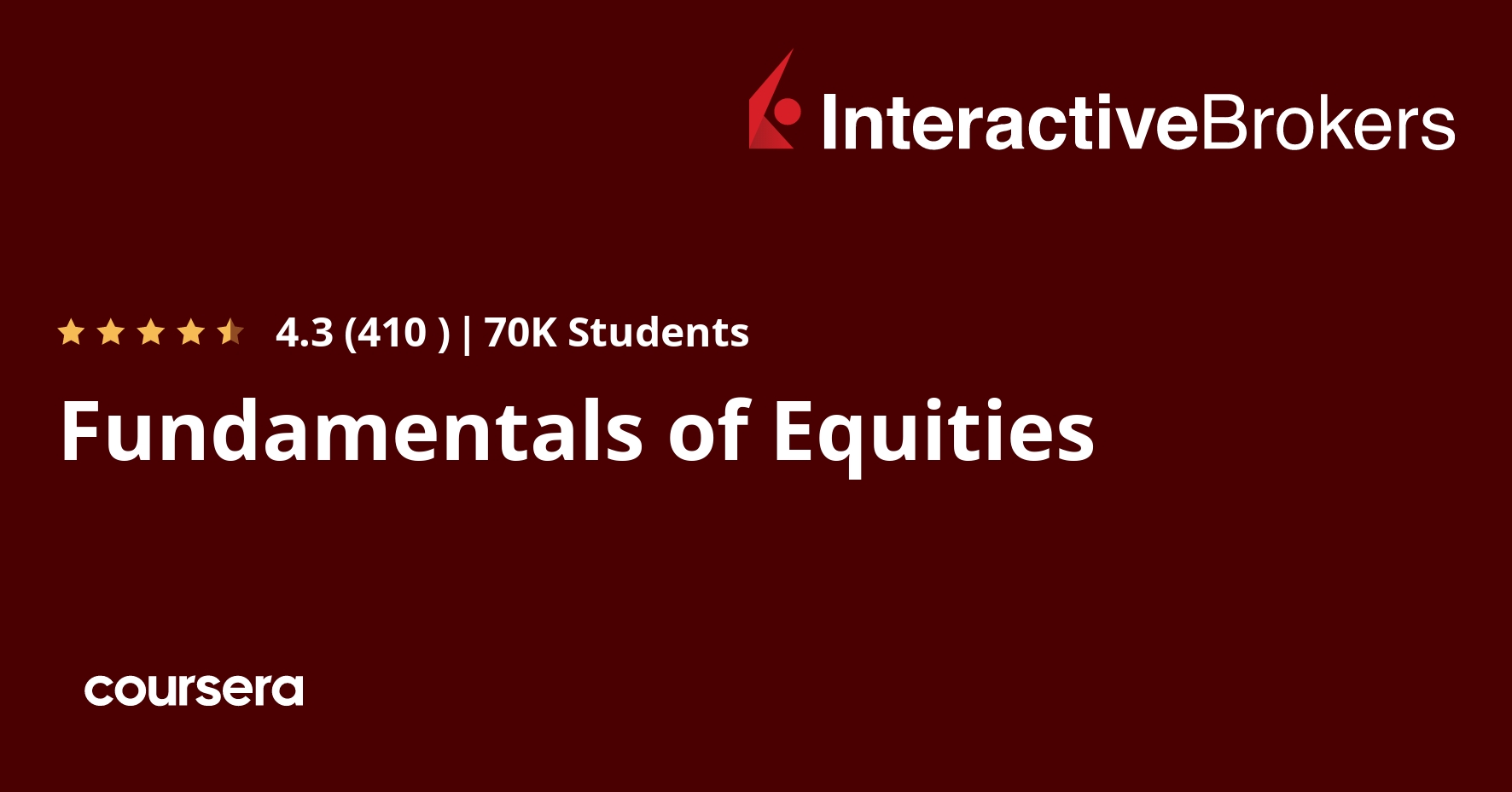Fundamentals of Equities | Coursera