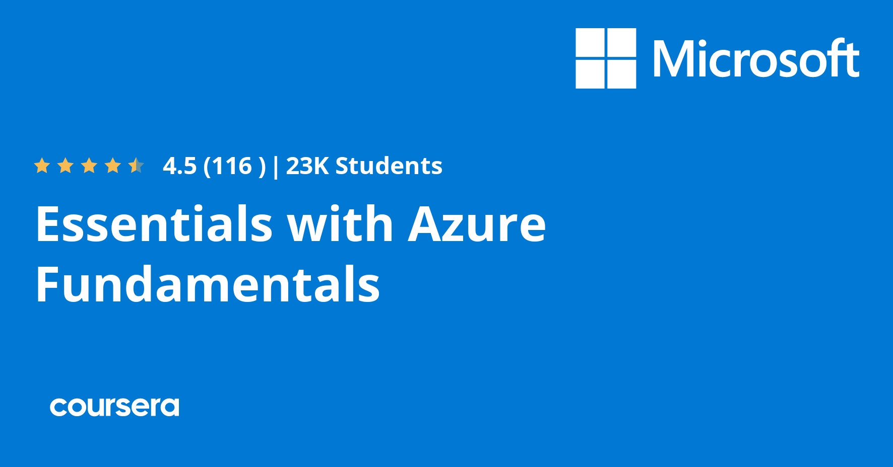 Essentials with Azure Fundamentals | Coursera