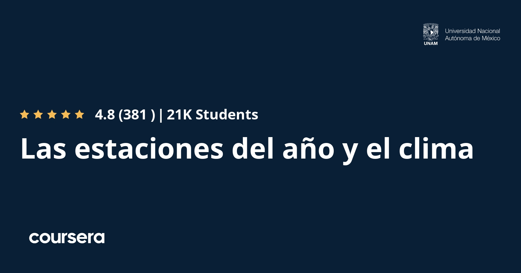Las estaciones del año y el clima | Coursera