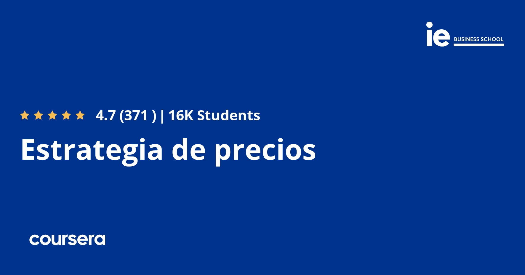 Estrategia de precios | Coursera