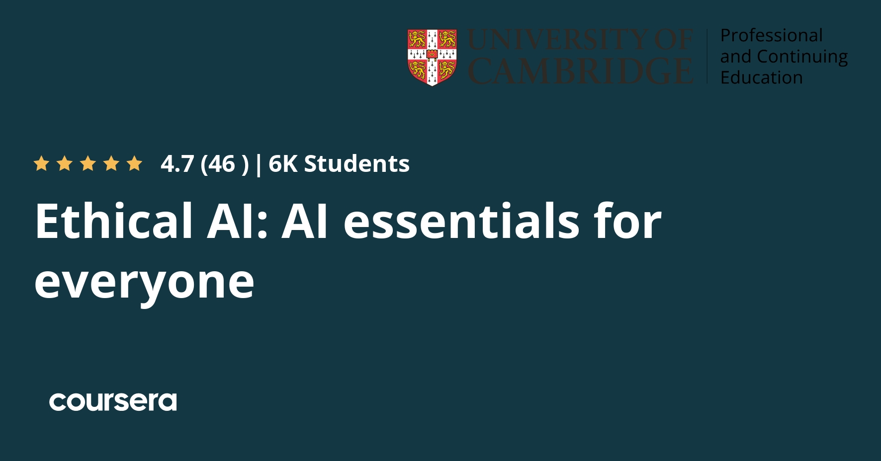 Ethical AI: AI essentials for everyone | Coursera