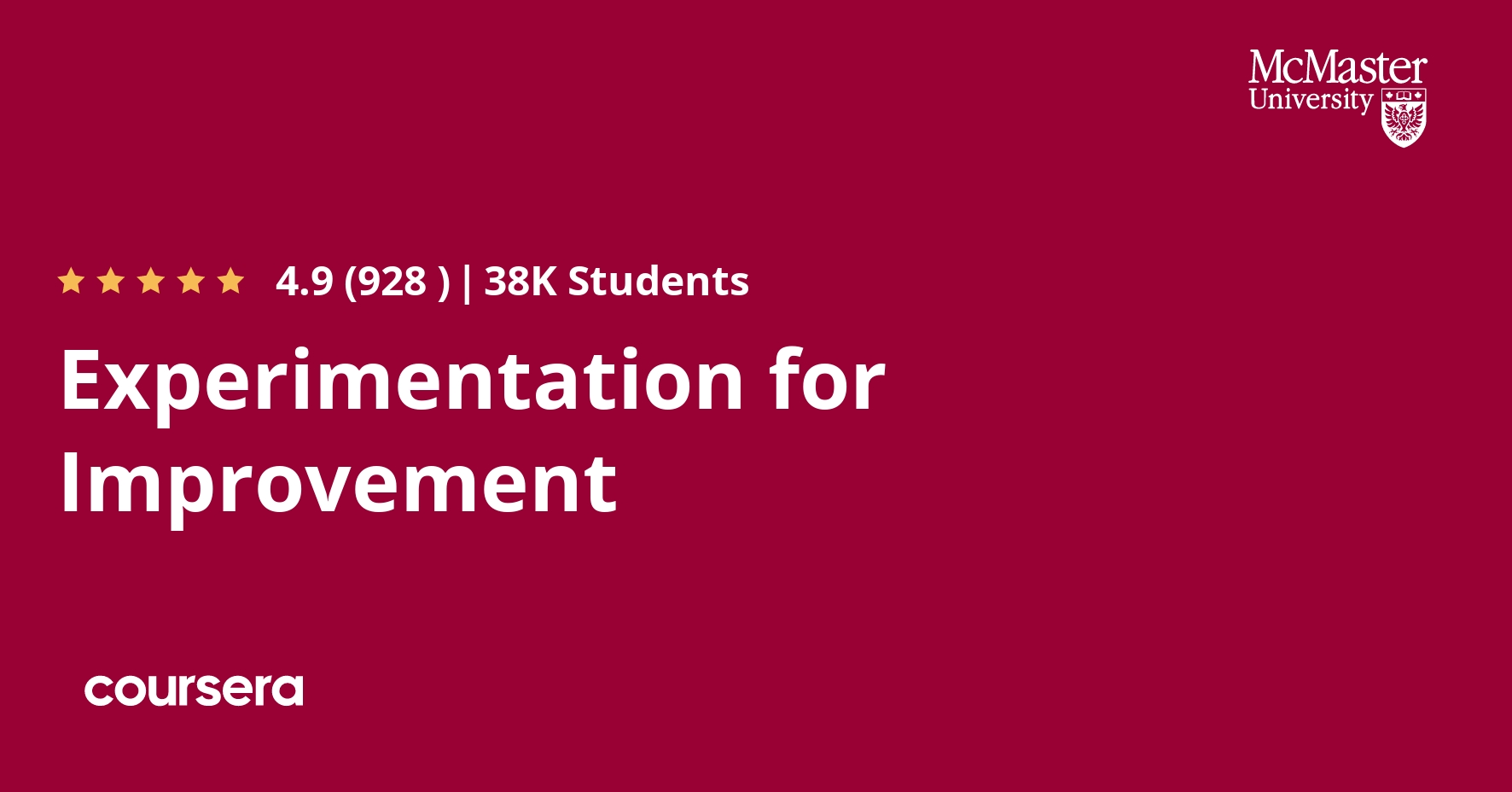 Experimentation for Improvement - Why is Experiment Important? | Coursera