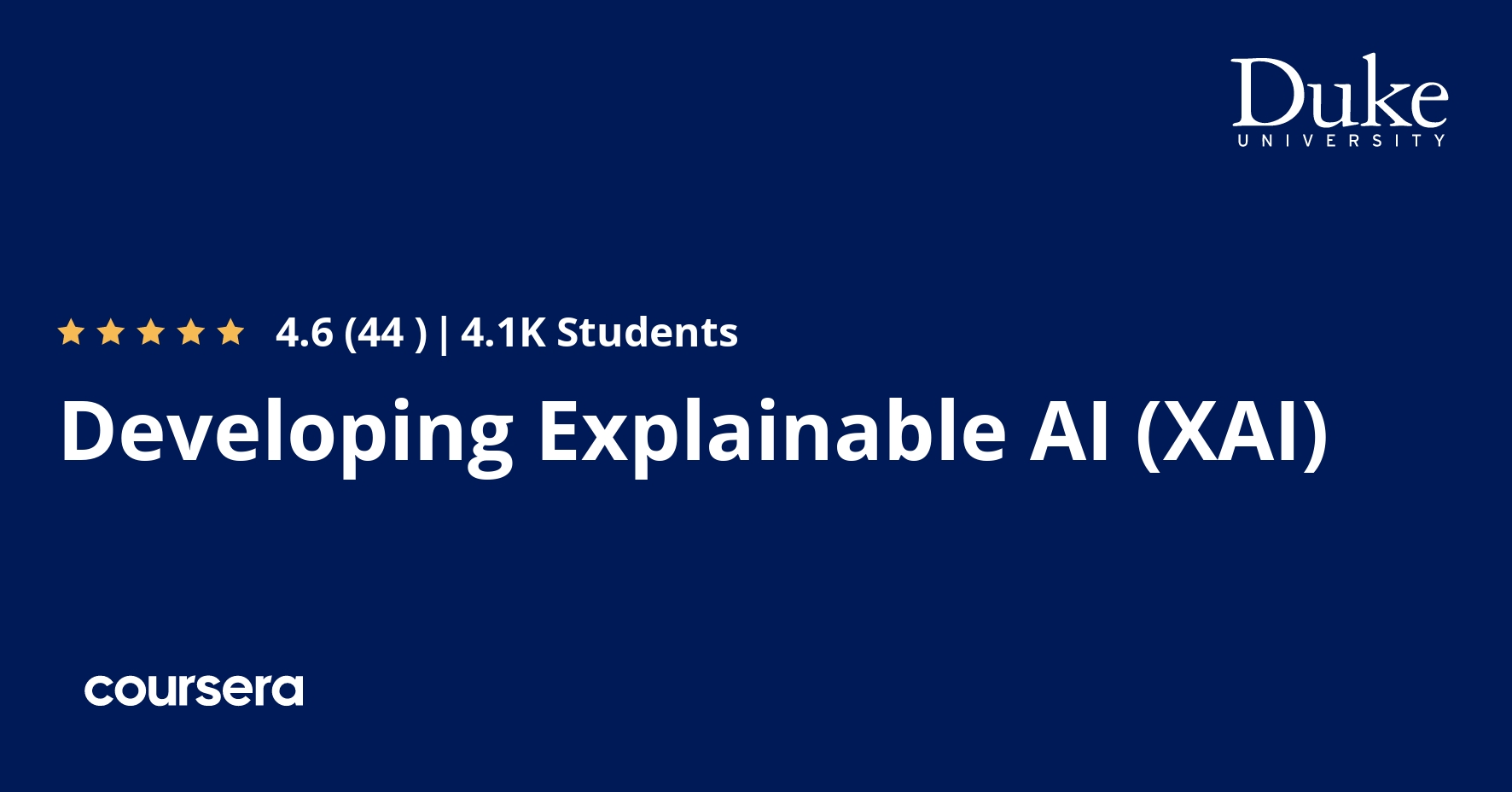Developing Explainable AI (XAI) | Coursera