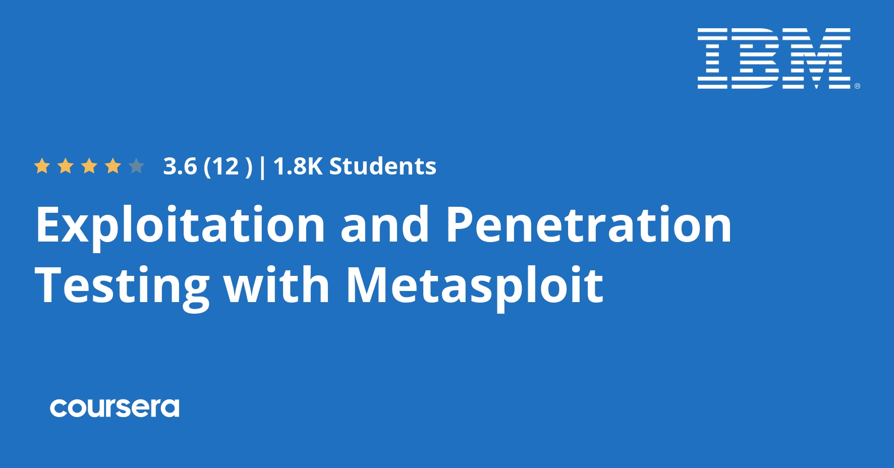Exploitation and Penetration Testing with Metasploit | Coursera
