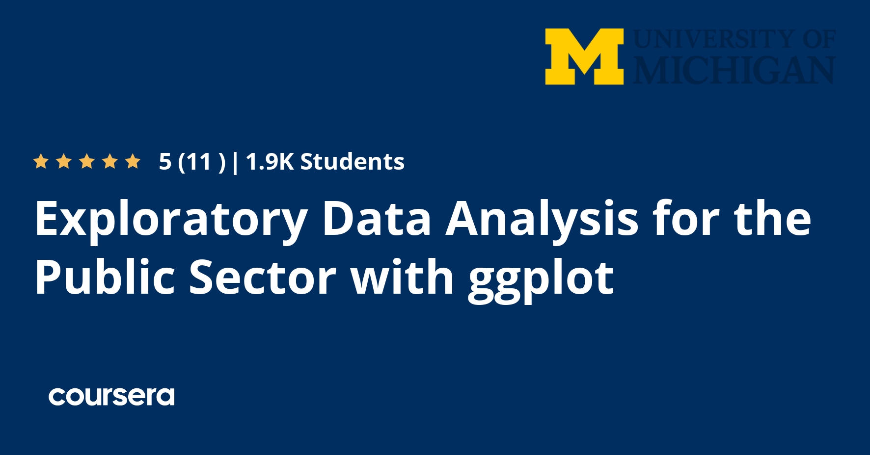 Exploratory Data Analysis for the Public Sector with ggplot | Coursera