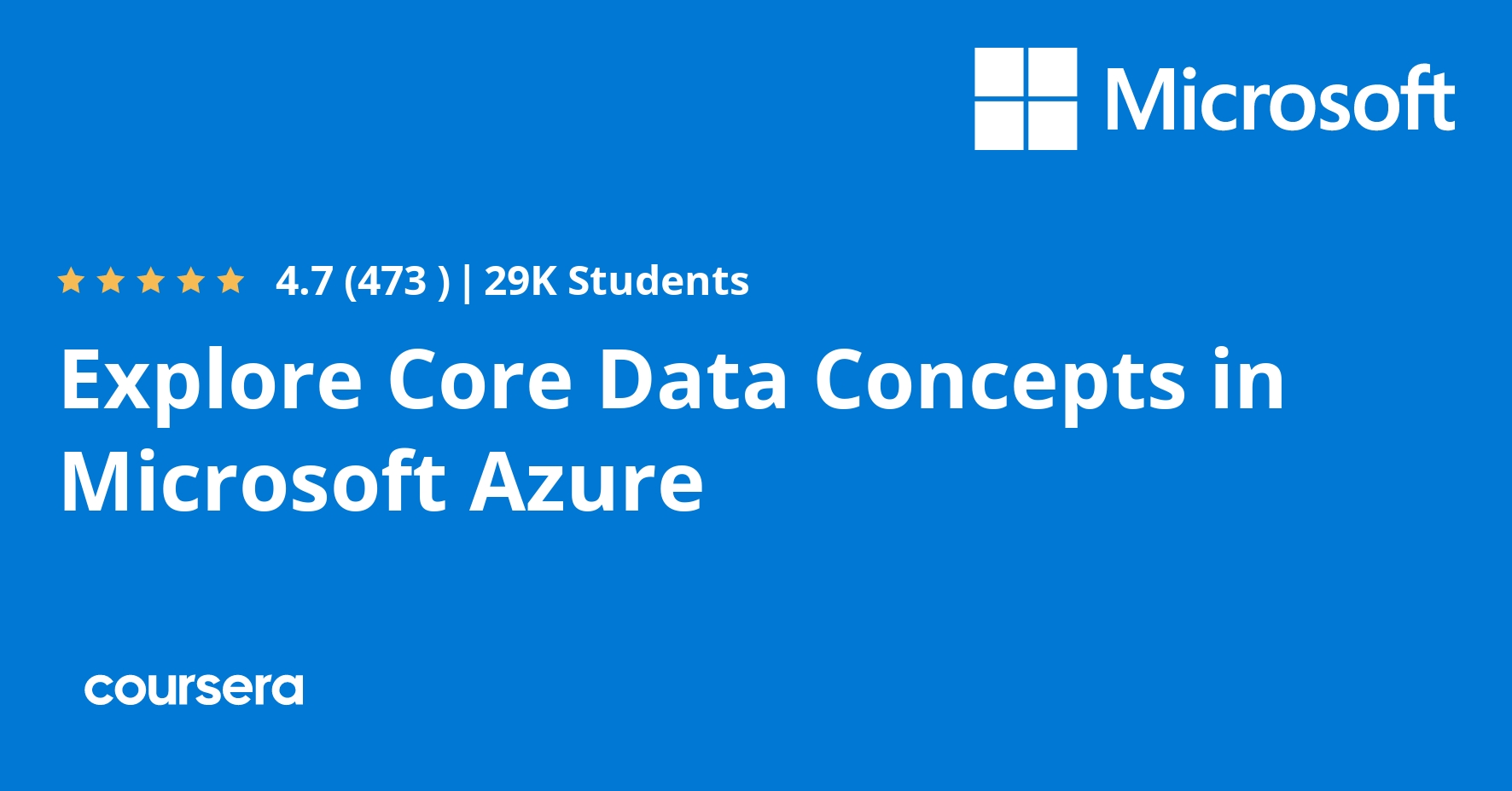 Explore Core Data Concepts in Microsoft Azure | Coursera
