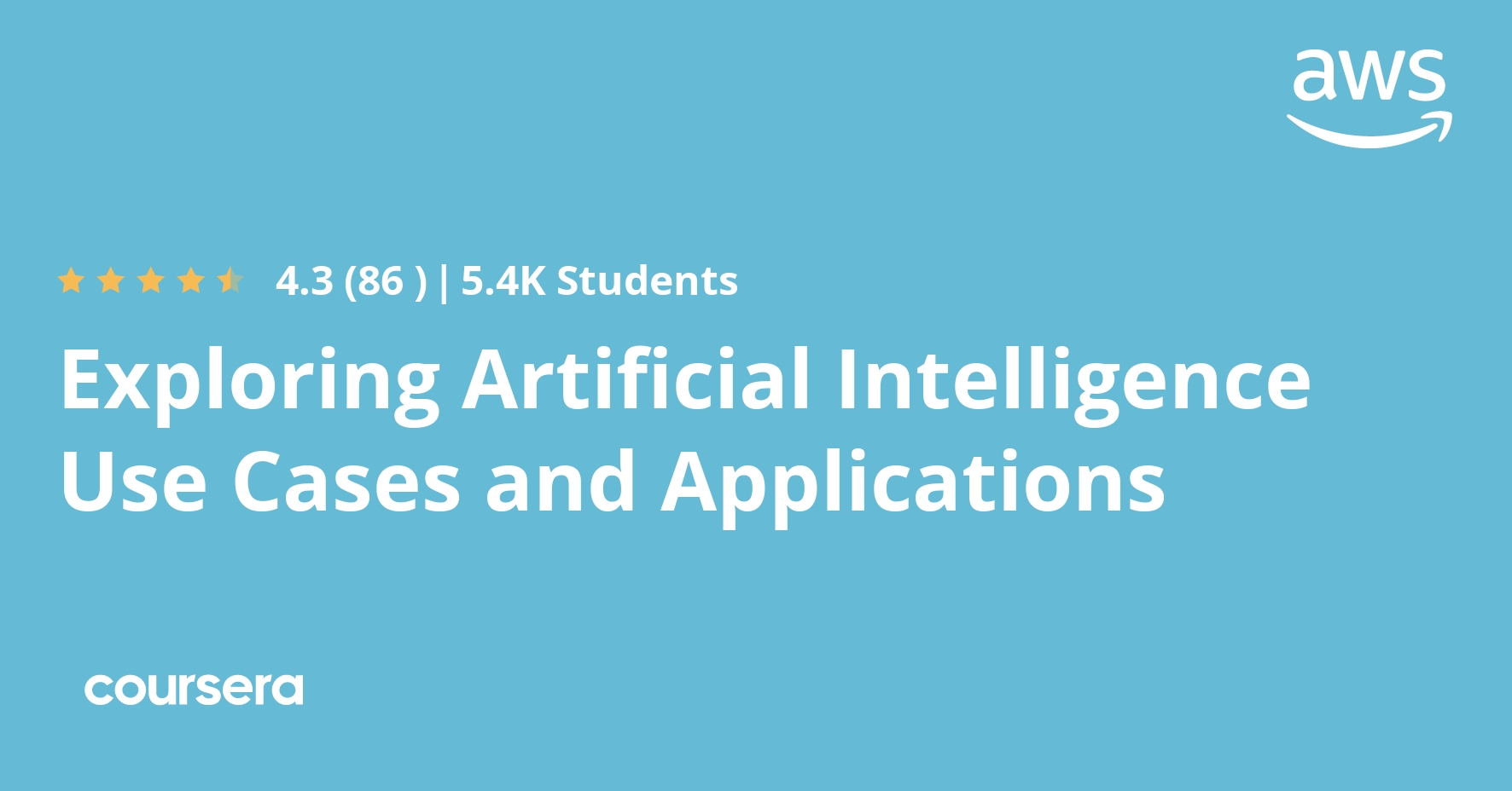 Exploring Artificial Intelligence Use Cases and Applications | Coursera Exploring Artificial Intelligence Use Cases and Applications | Coursera