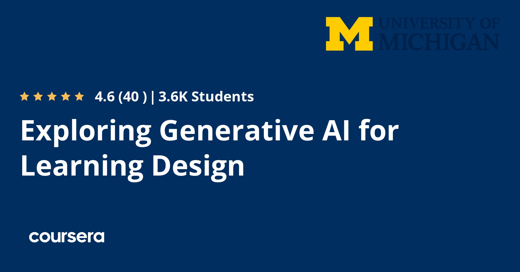 Exploring Generative AI for Learning Design | Coursera