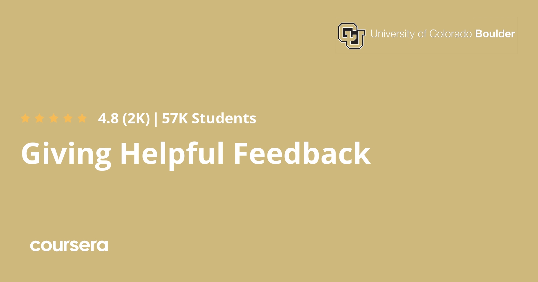 Giving Helpful Feedback | Coursera