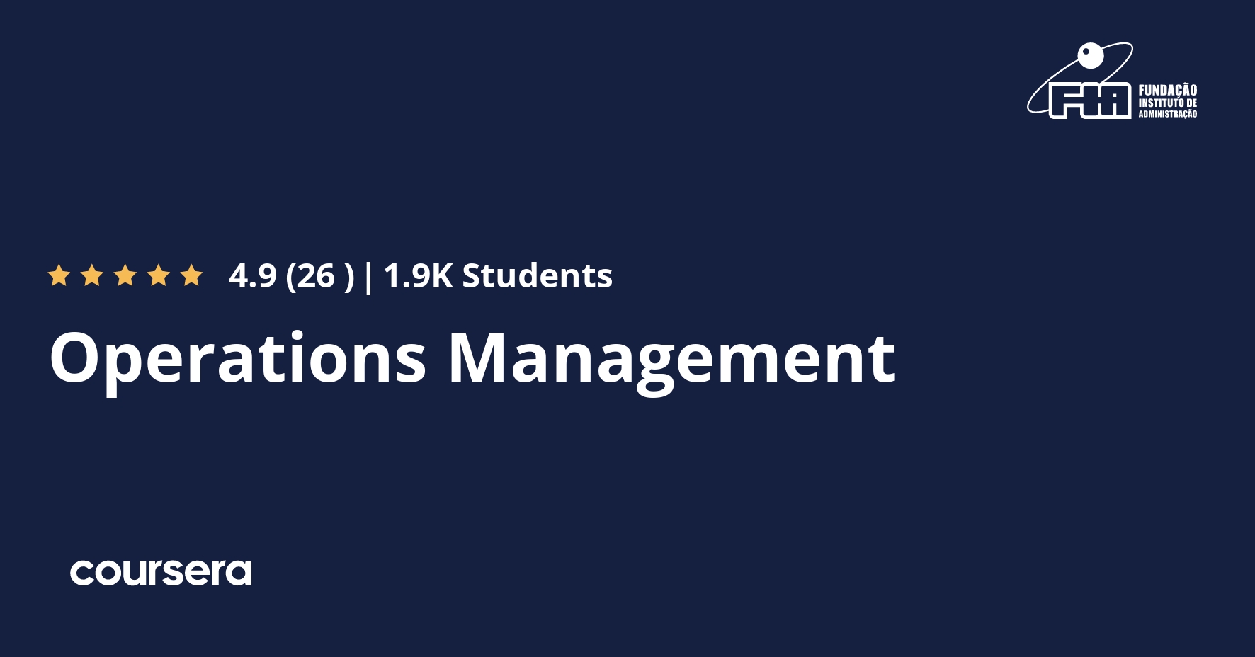 Operations Management | Coursera