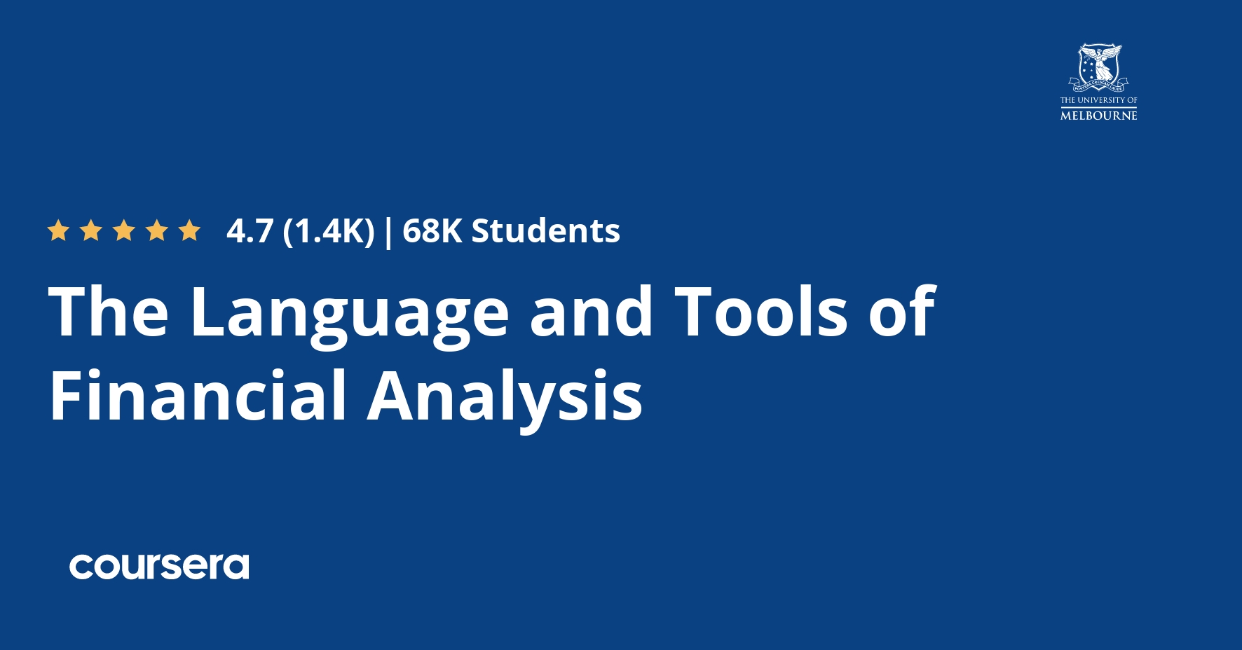 The Language and Tools of Financial Analysis | Coursera