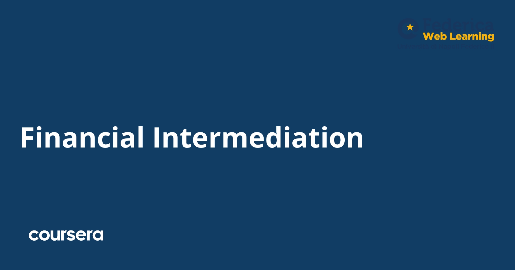 Financial Intermediation | Coursera