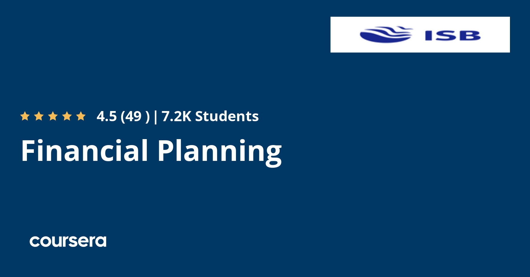 Financial Planning | Coursera