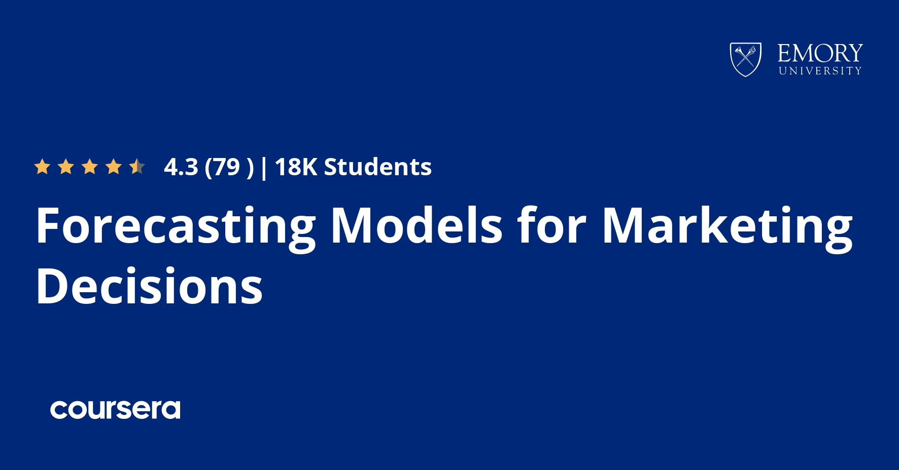 Forecasting Models for Marketing Decisions | Coursera