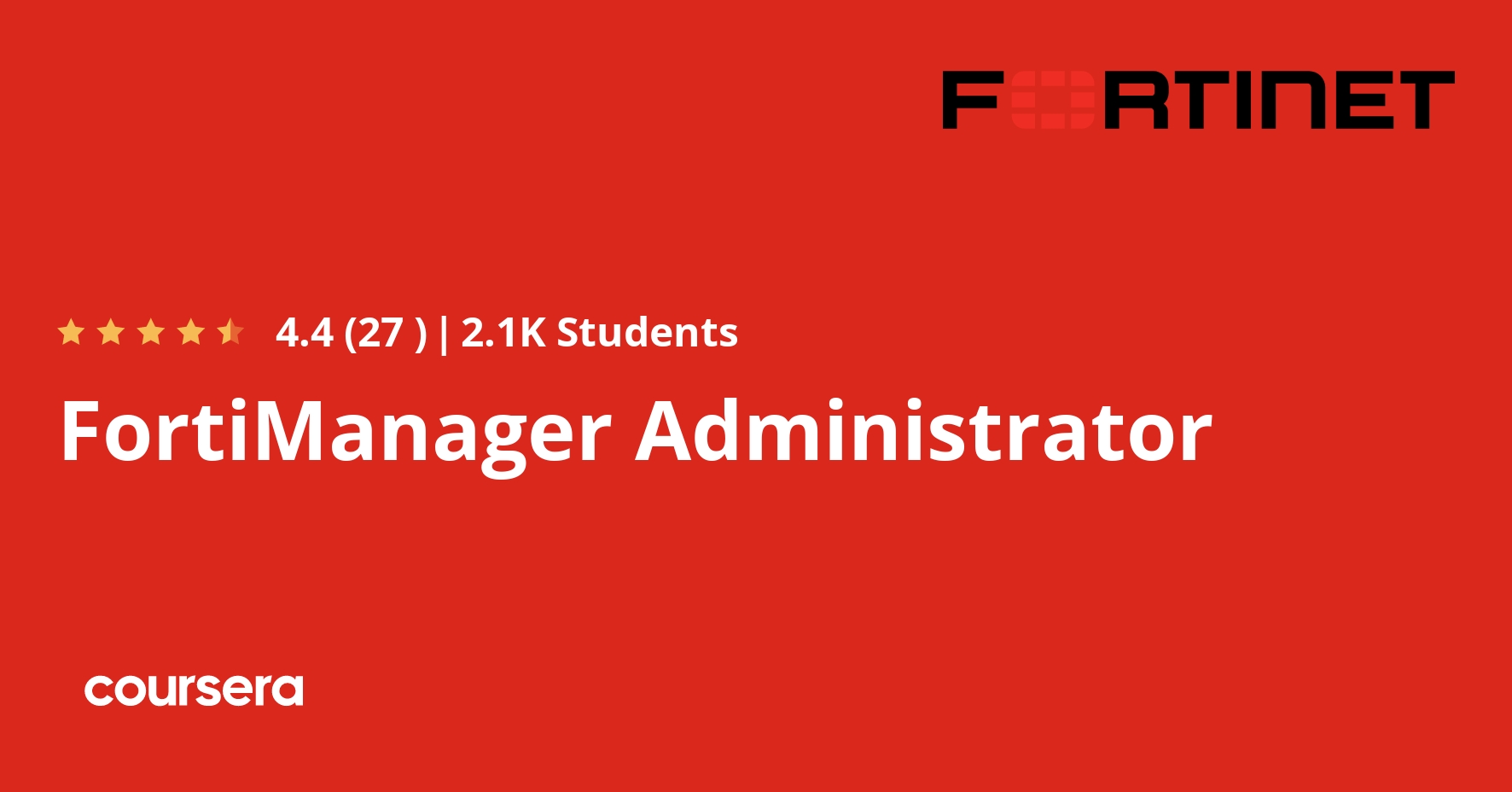 FortiManager Administrator | Coursera