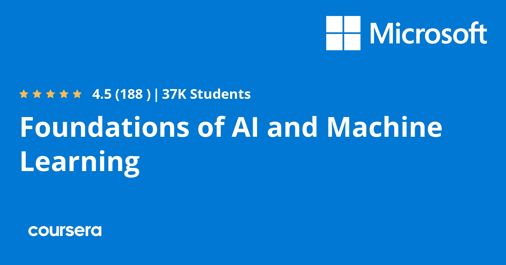Foundations of AI and Machine Learning | Coursera