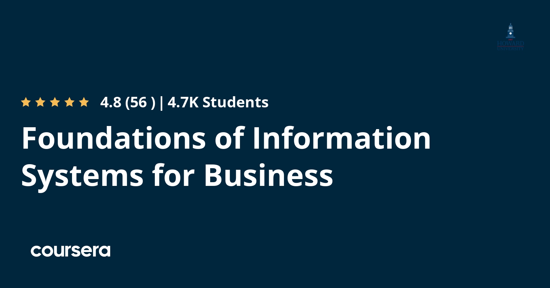 Foundations of Information Systems for Business | Coursera