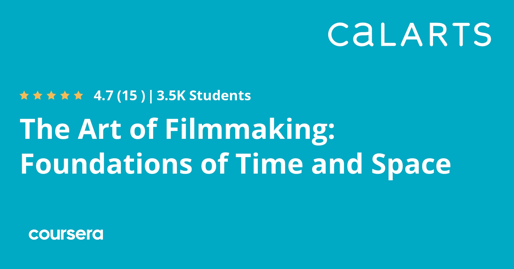 The Art of Filmmaking: Foundations of Time and Space | Coursera