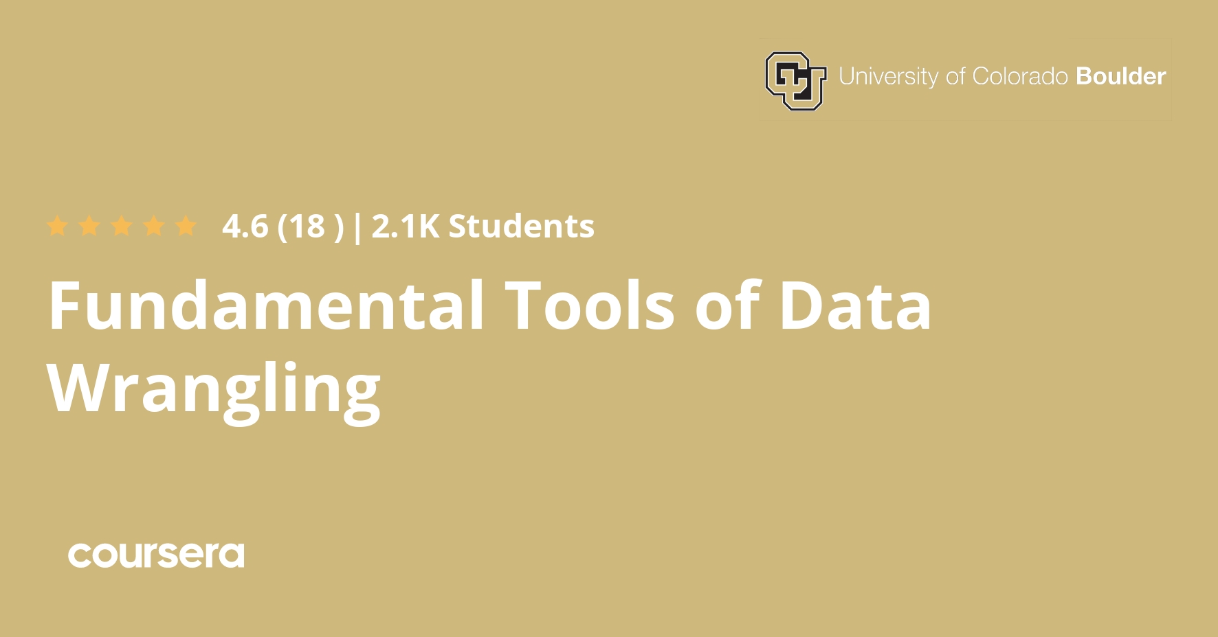 Fundamental Tools of Data Wrangling | Coursera