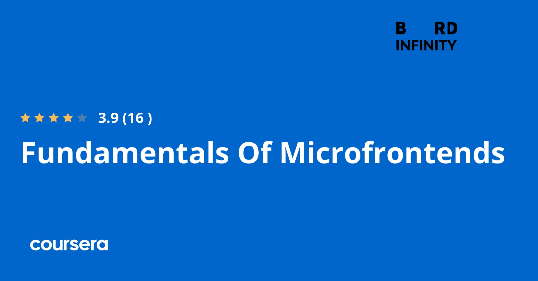 Fundamentals Of Microfrontends | Coursera