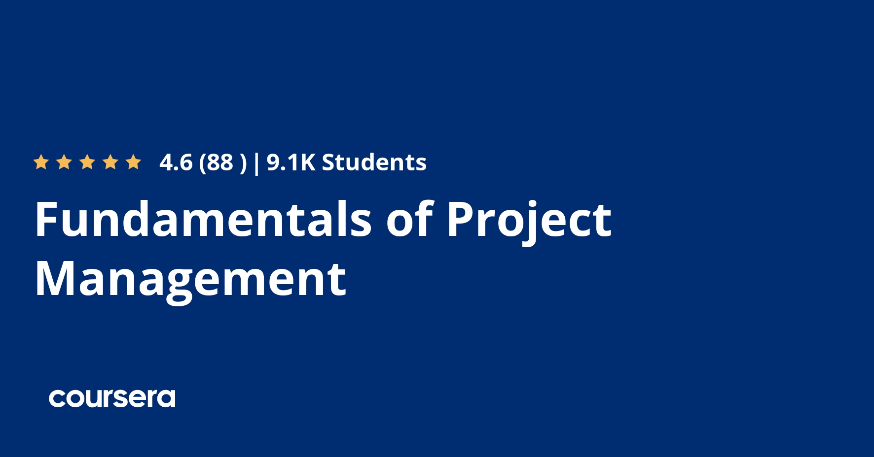 Fundamentals of Project Management | Coursera