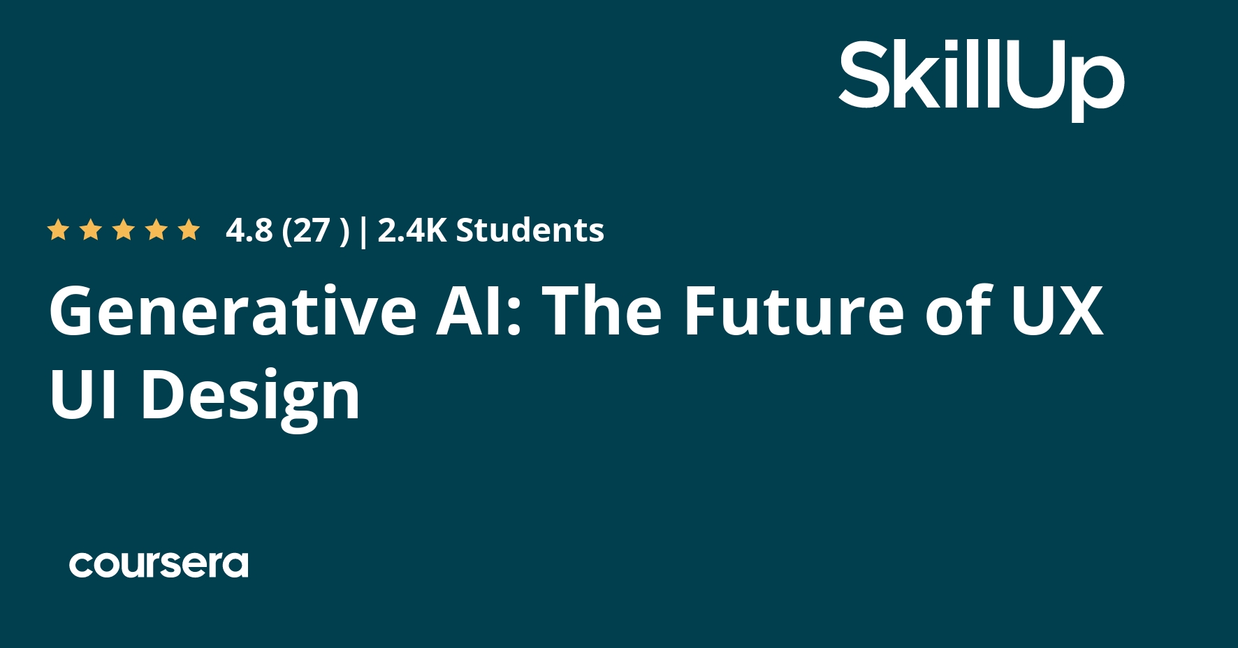 Generative AI: The Future of UX UI Design | Coursera
