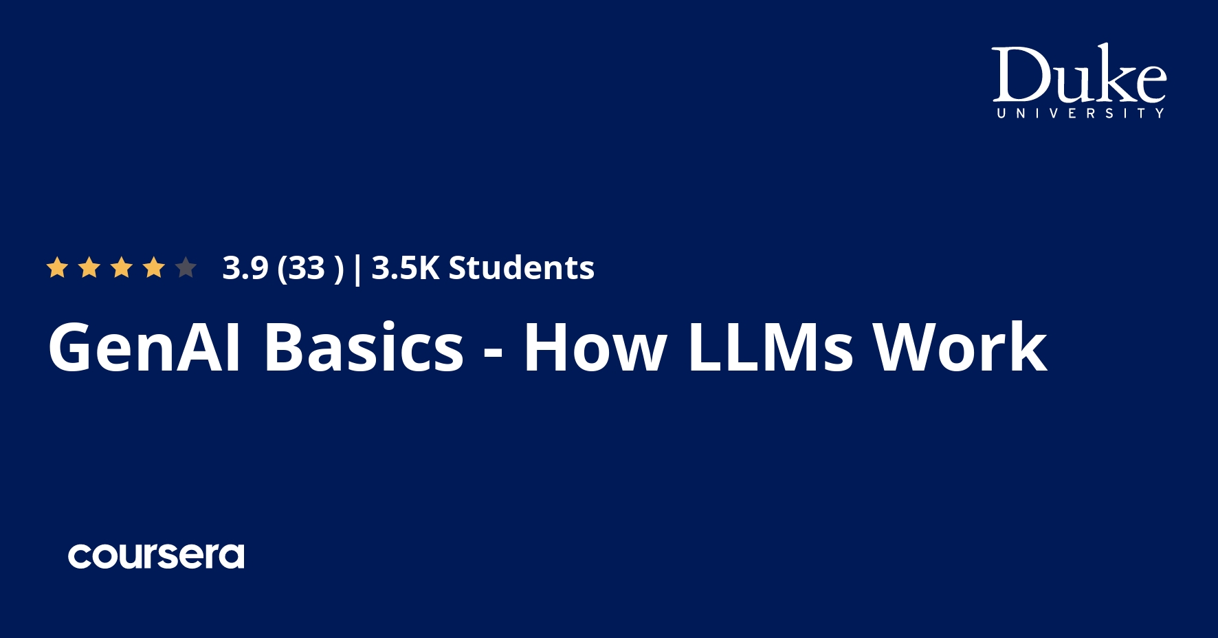 GenAI Basics - How LLMs Work