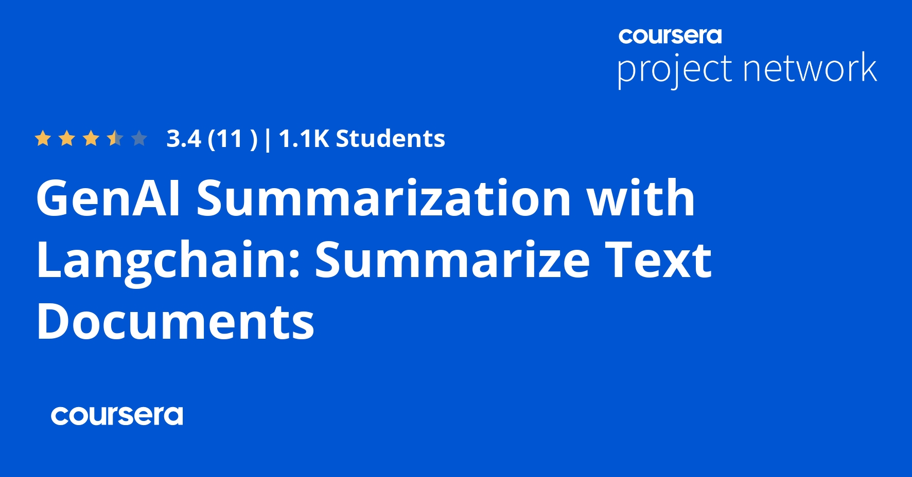 GenAI Summarization with Langchain: Summarize Text Documents