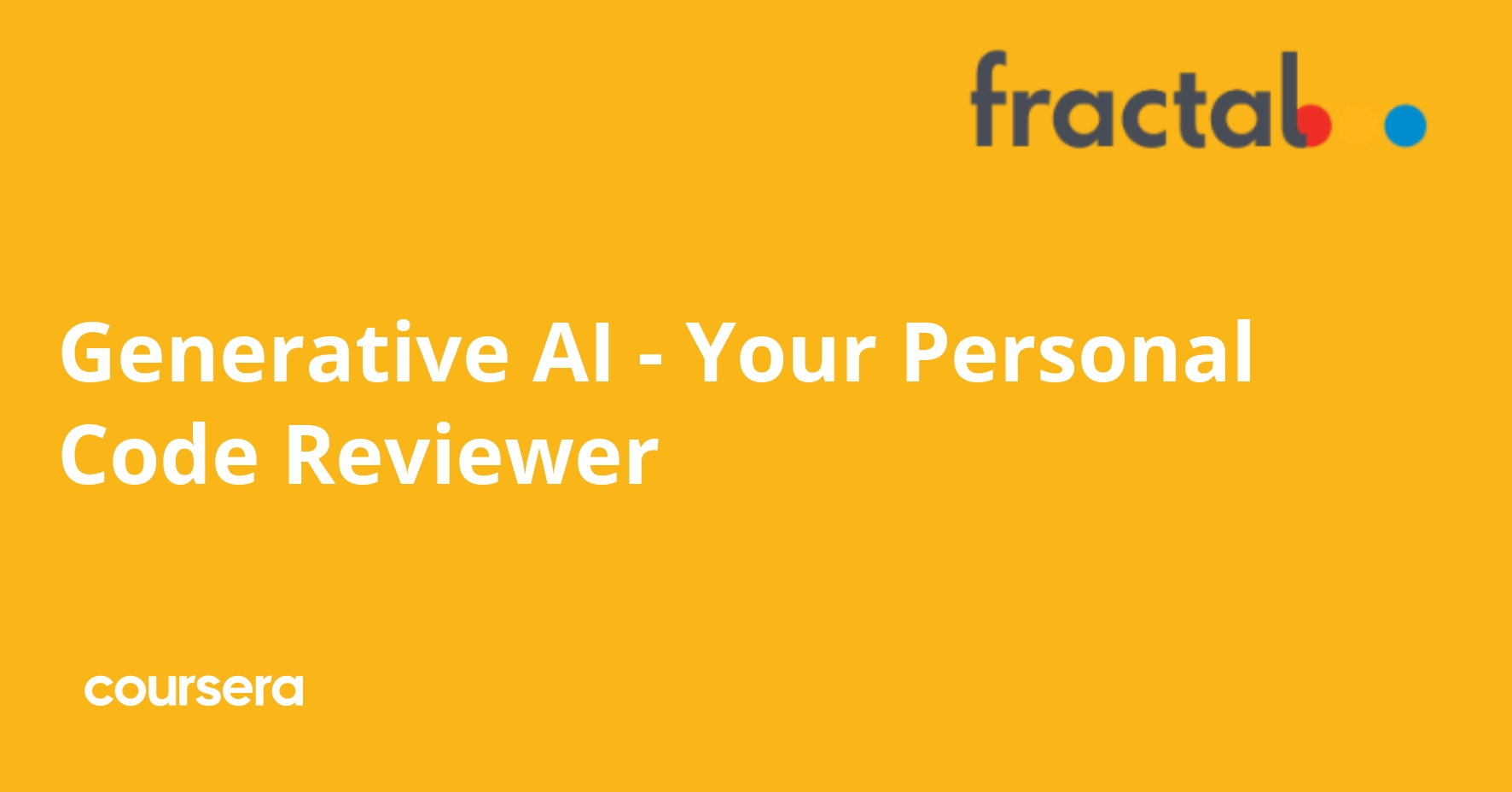 Generative AI - 您的个人代码审核员 | Coursera