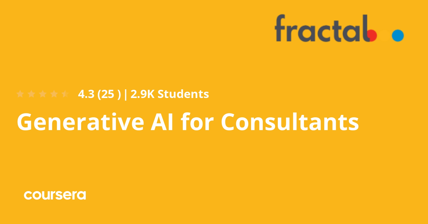 Generative AI for Consultants | Coursera
