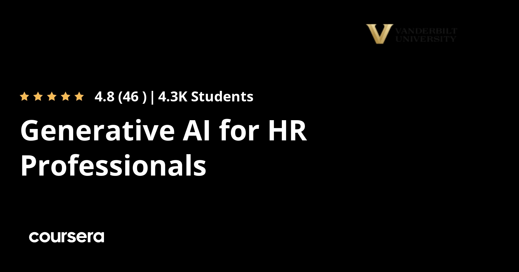 Generative AI for HR Professionals | Coursera