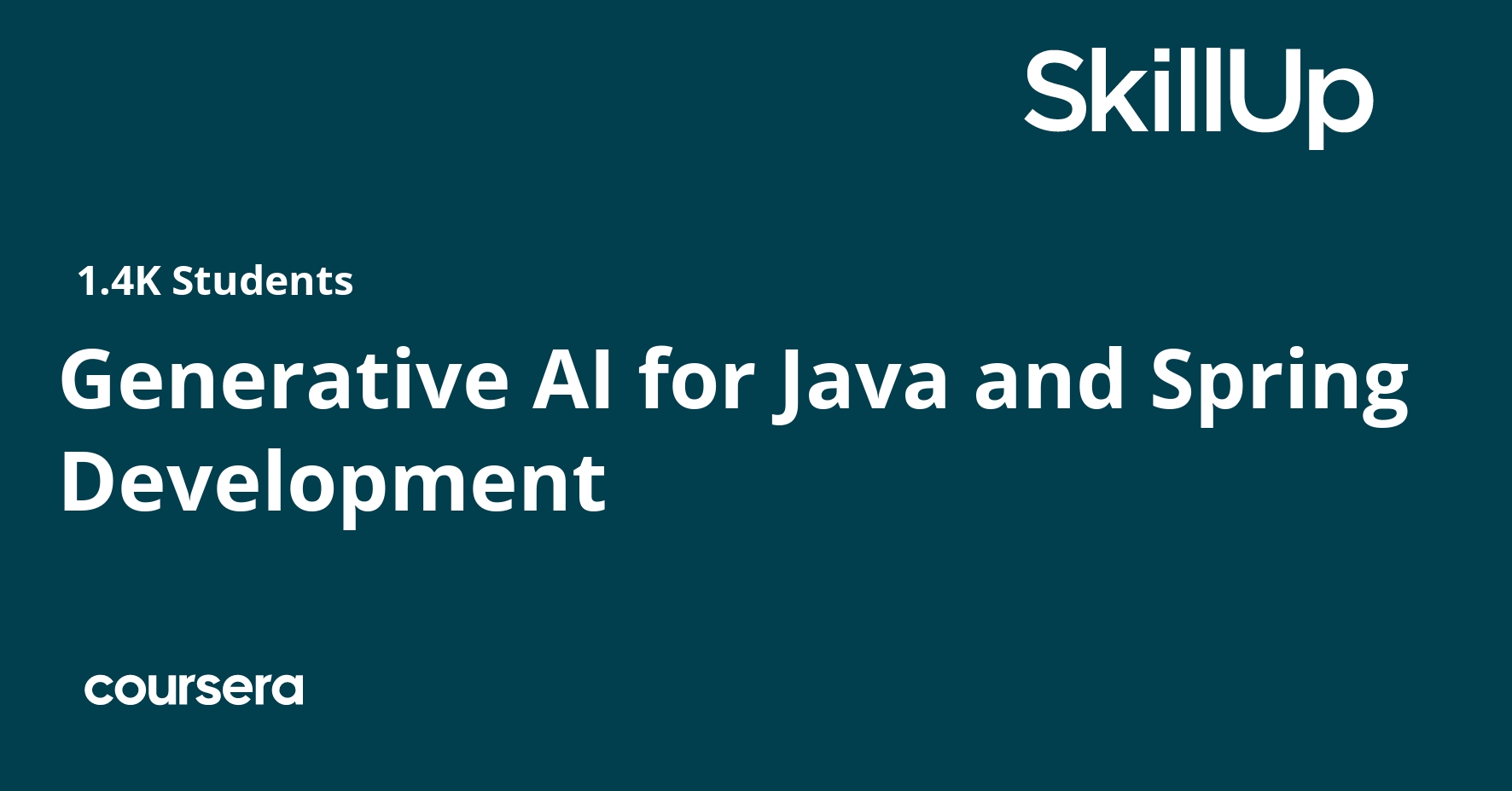 Generative AI for Java and Spring Development | Coursera