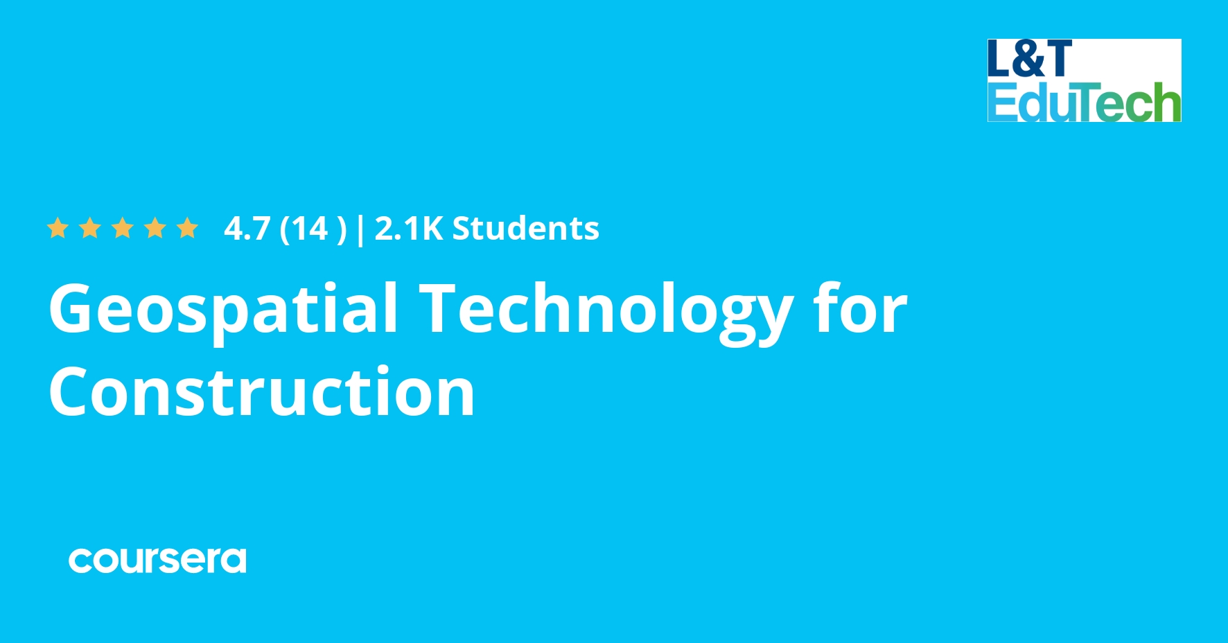 Geospatial Technology for Construction | Coursera