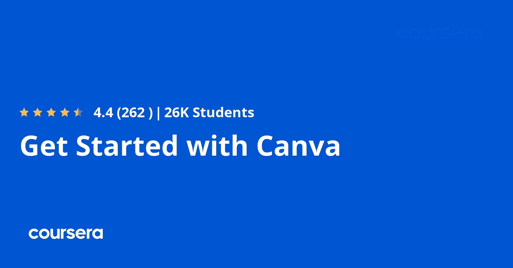 Get Started with Canva (Short Course) | Coursera