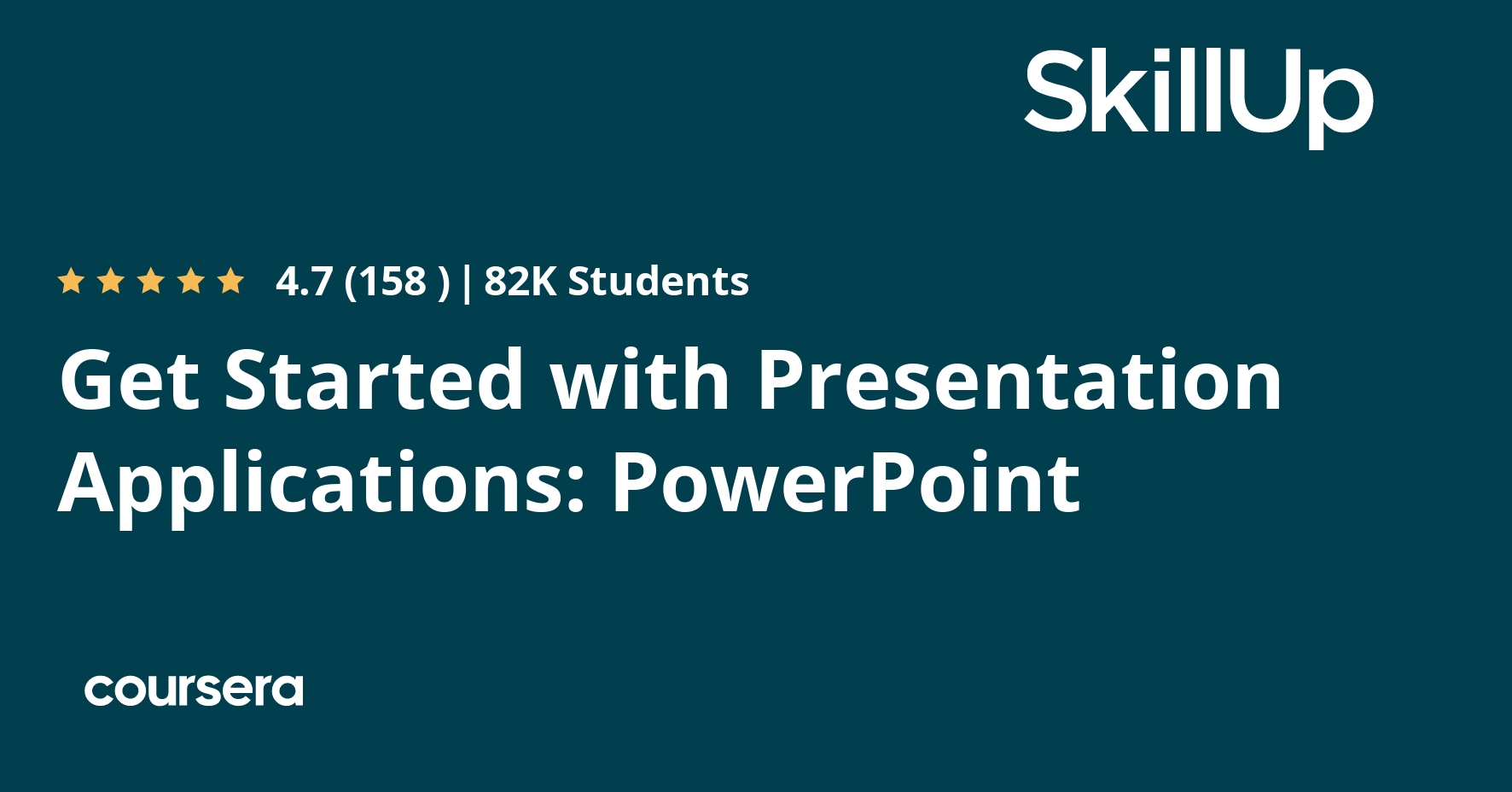 Get Started with Presentation Applications: PowerPoint | Coursera