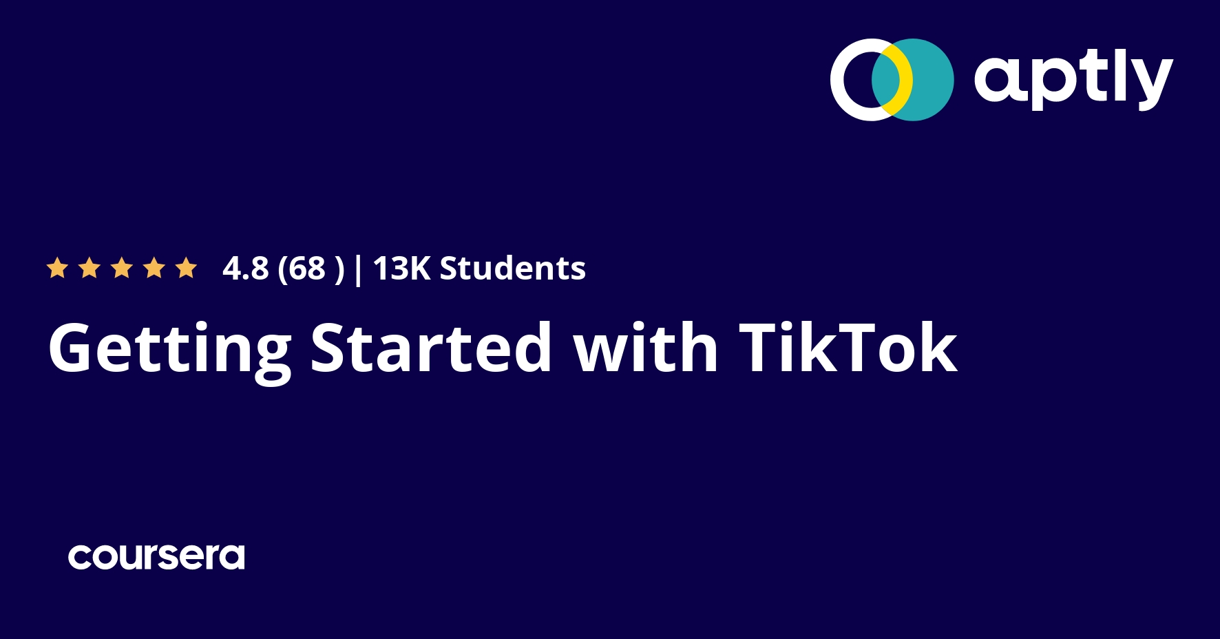 Getting Started With Tiktok Coursera