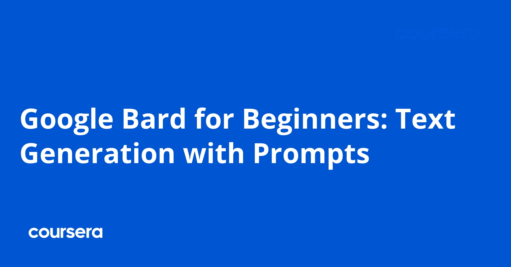 Google Bard for Beginners: Text Generation with Prompts