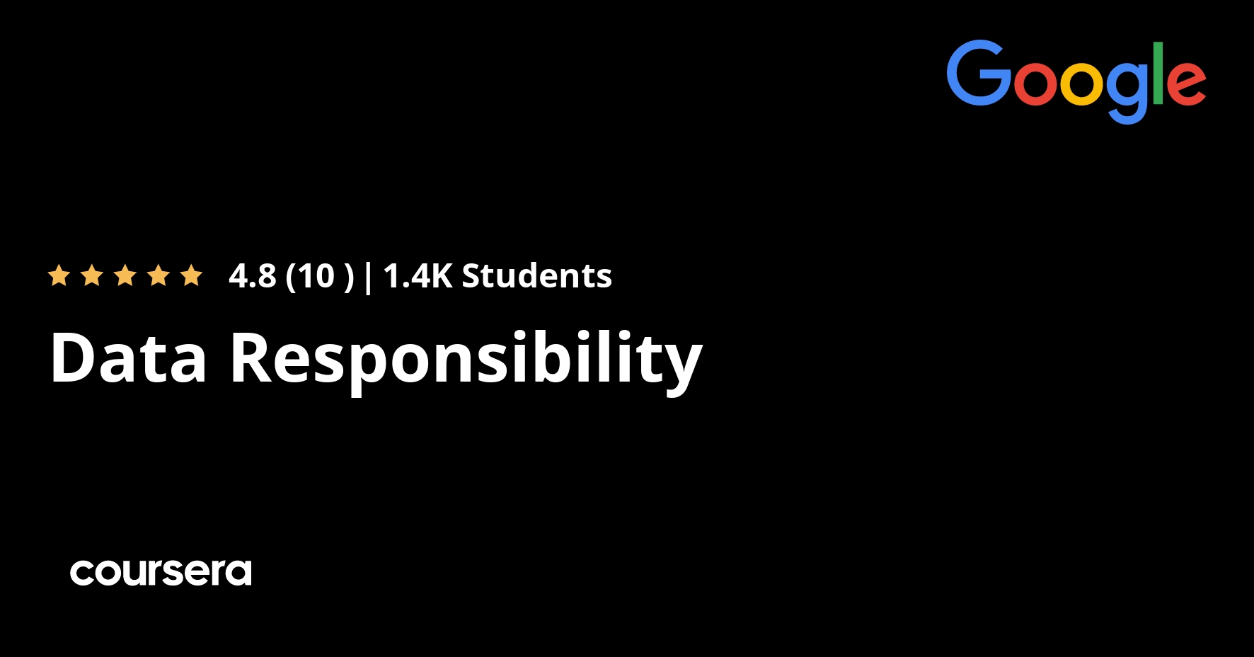 Data Responsibility | Coursera